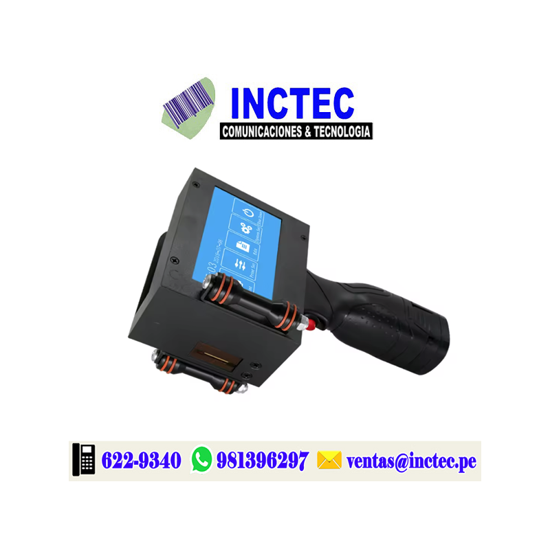 Codificadora fechadora digital manual inkjet de 1.27 cm